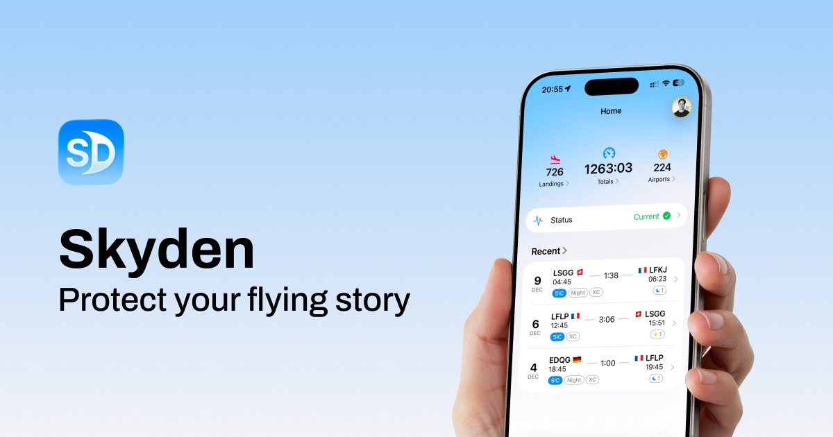 Best Pilot Logbook Apps in 2026: Honest Comparison - Skyden